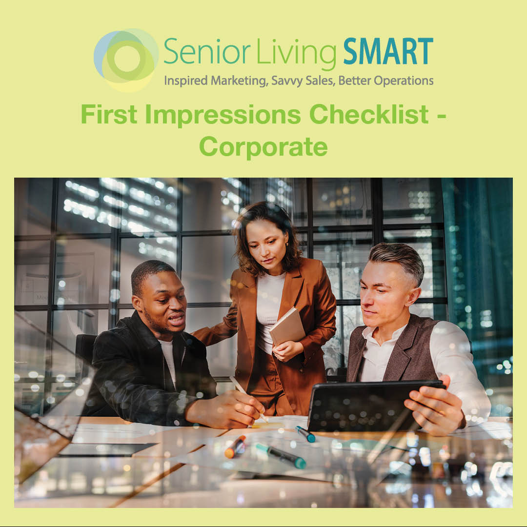 First Impressions Checklist - Corporate - Senior Living SMART